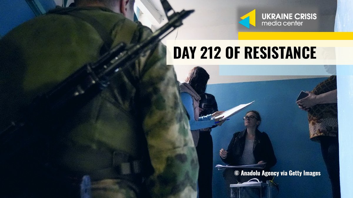 Day 212: Russia’s sham “referenda” in Ukraine’s occupied areas ...