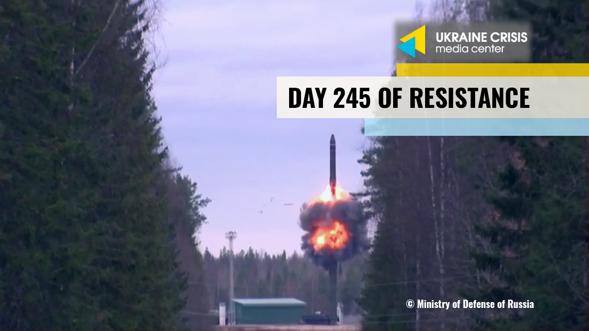 Day 245: Russia holds drills involving training for a massive nuclear ...