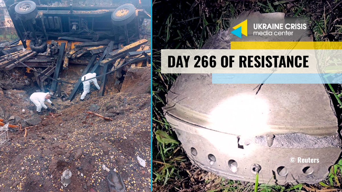 Day 266: Russia’s war on Ukraine crosses the EU border | UACRISIS.ORG