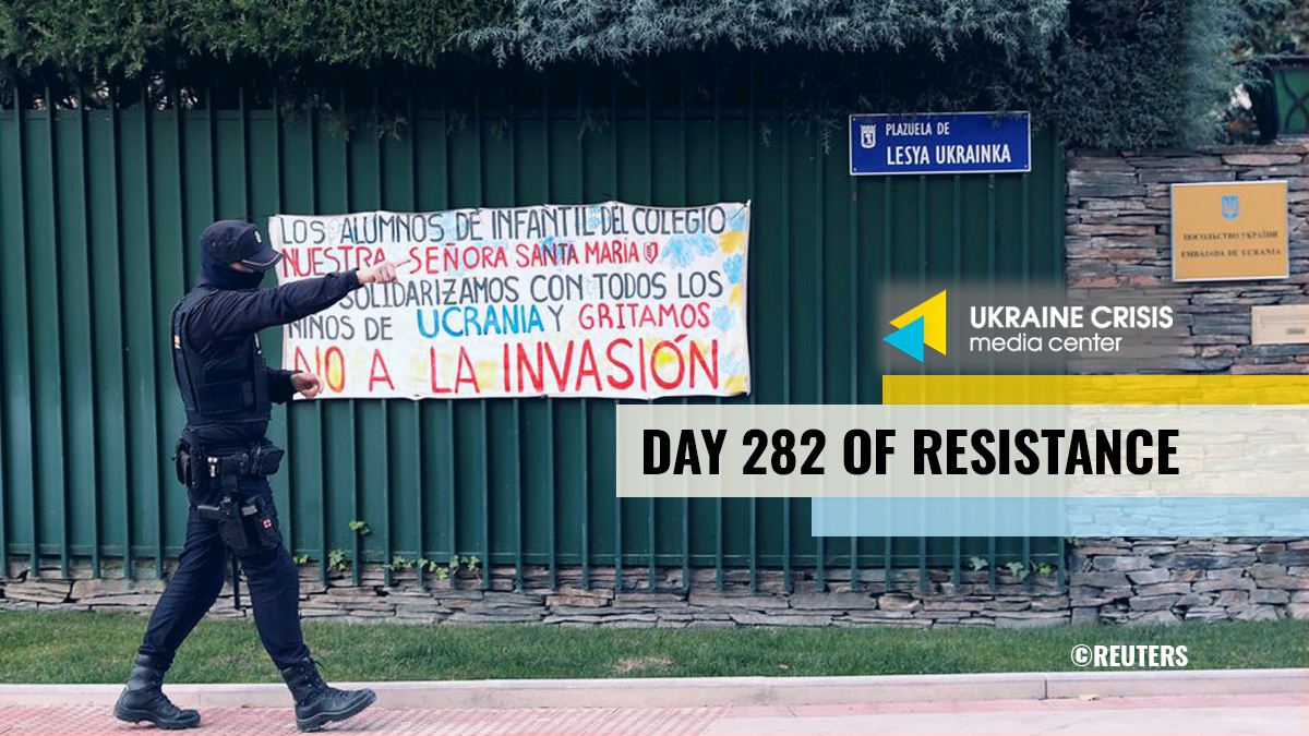 Day 282: more threats to Ukrainian embassies, increase in generating ...