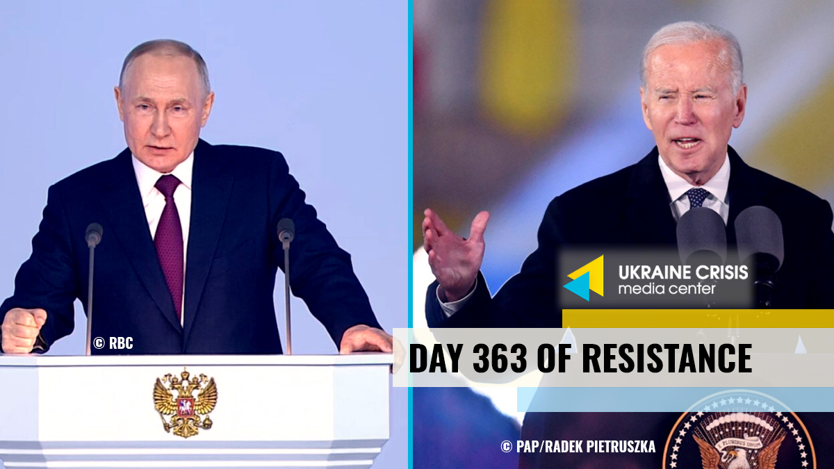 Day 363: Putin speaks in Moscow, Biden addresses public from Warsaw ...